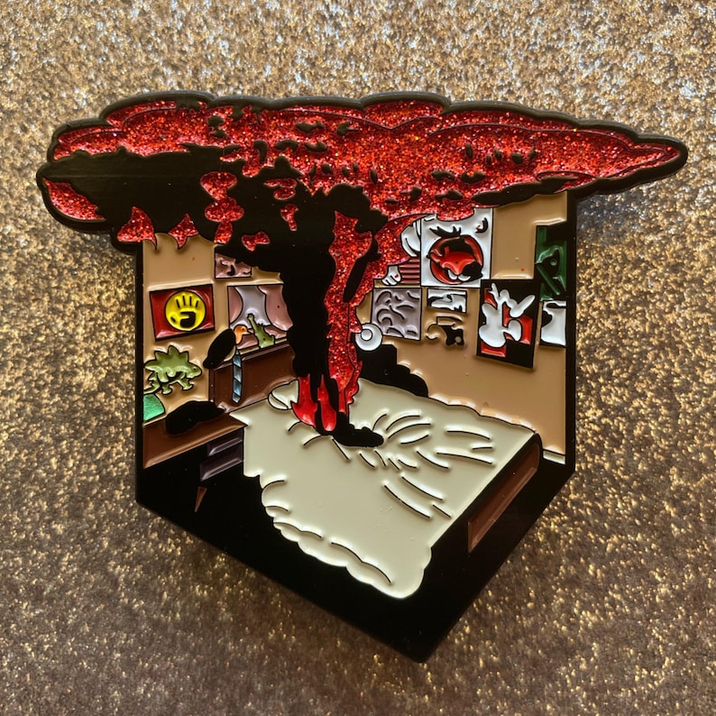 Blood Bed Enamel Pin - Etsy