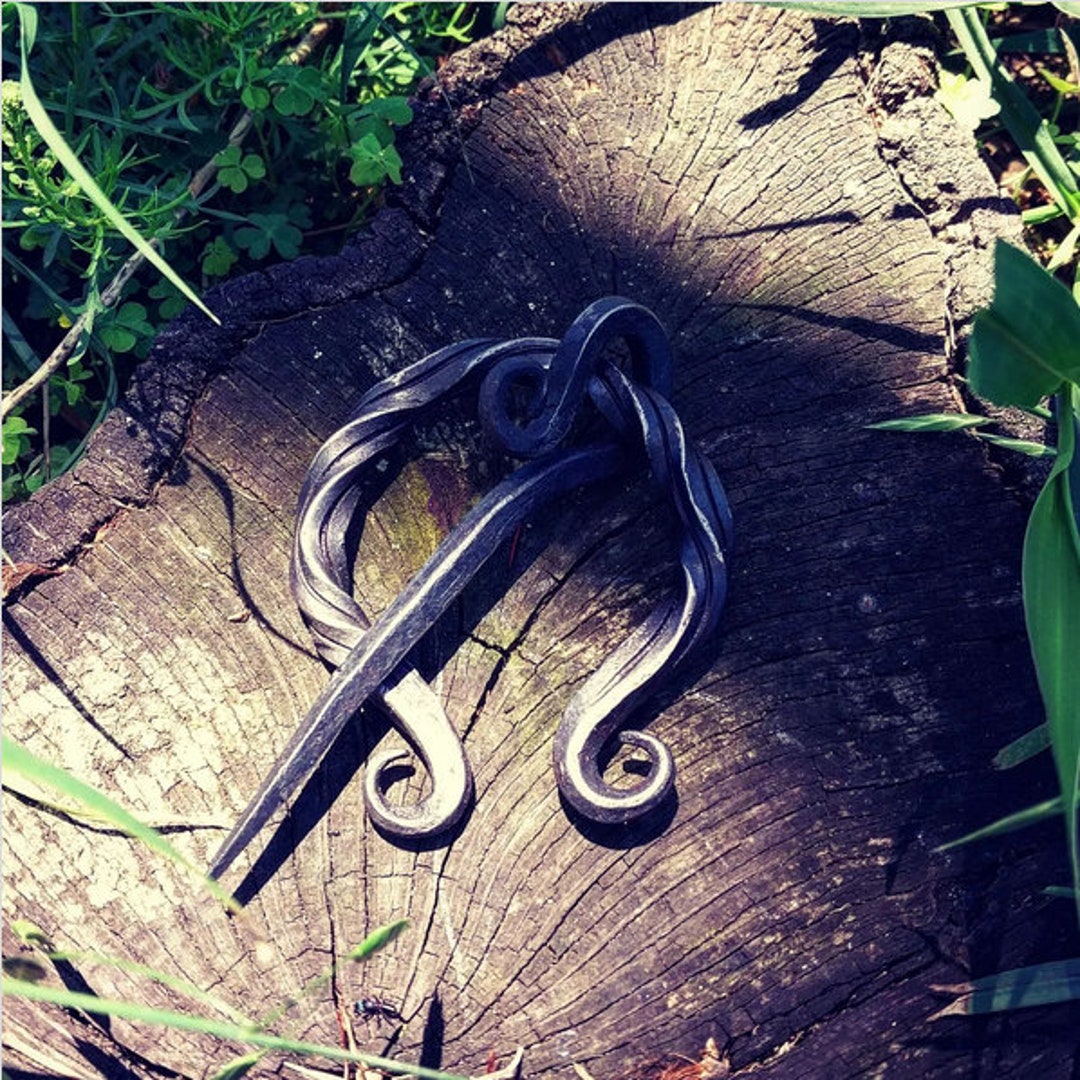 Hand Forged Cloak Pin / Shawl Clasp - Etsy
