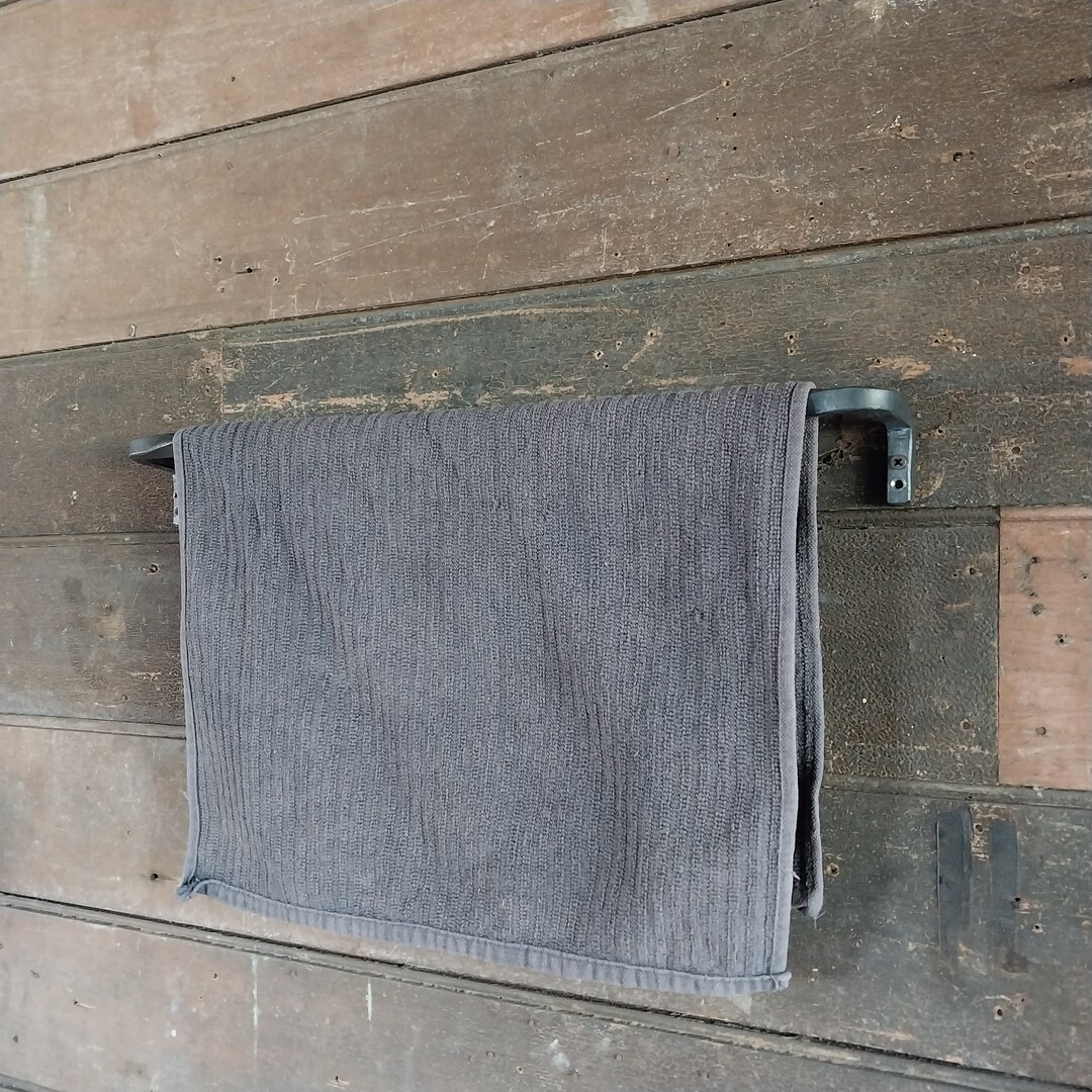 Hand Forged Hand Towel Rack - Etsy