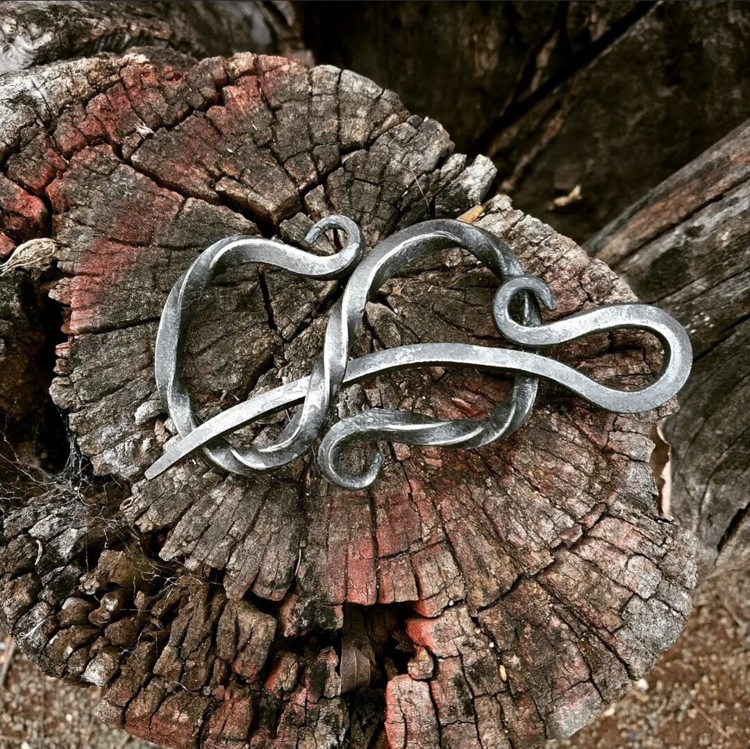 Blacksmithed Hair Slide - Etsy