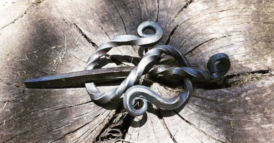 Blacksmithed Hair Slide - Etsy
