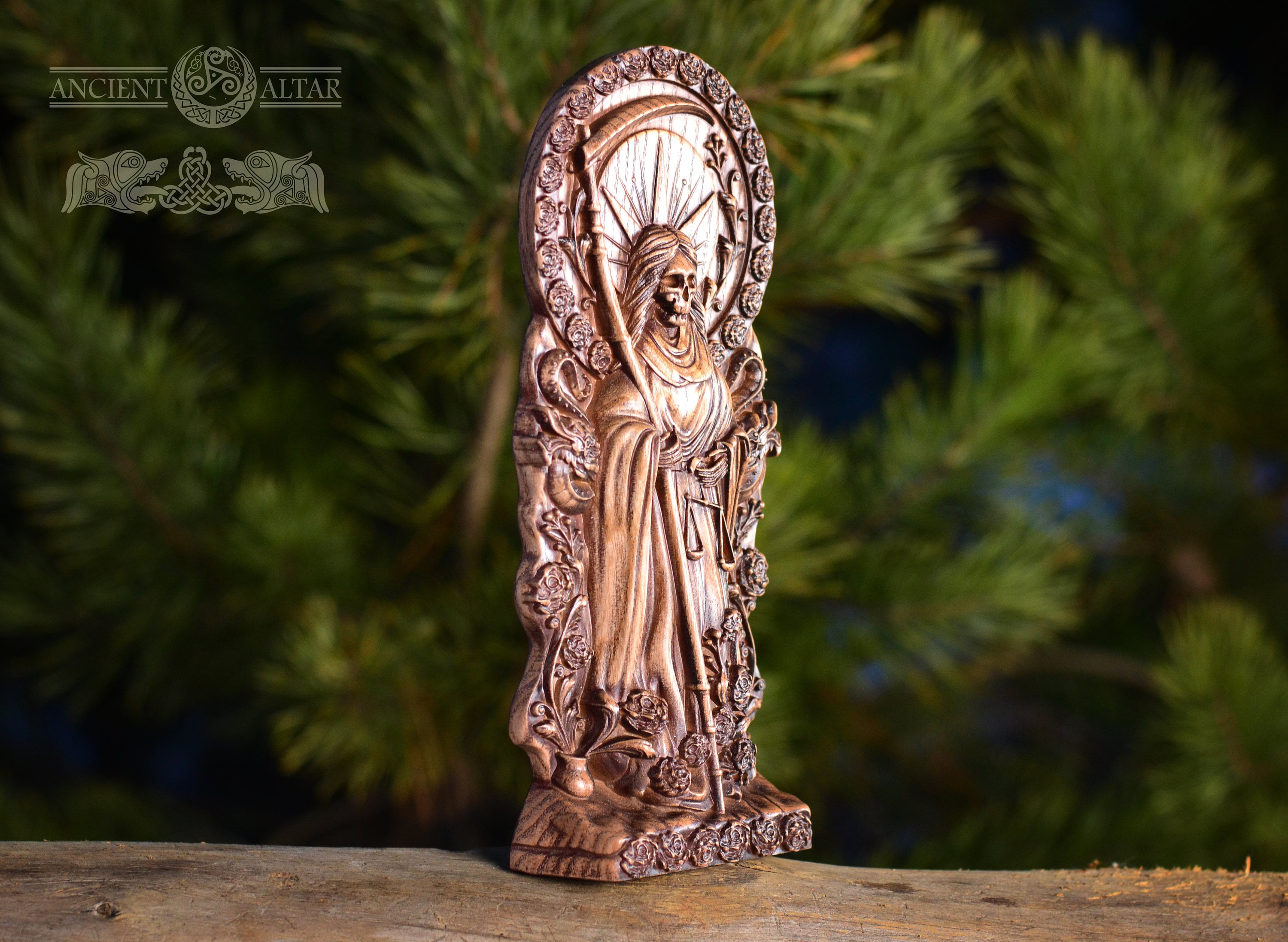 Santa Muerte Goddess Statuette Holy Death for Home Altar - Etsy