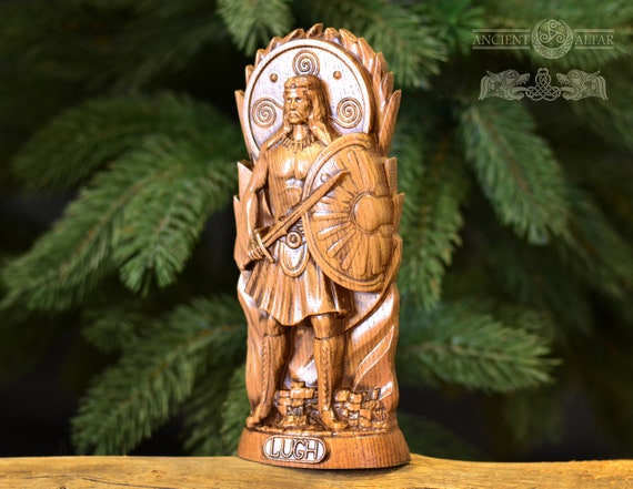 Lugh Statue Lugh Irish God Celtic God Altar Statue Pagan | Etsy