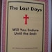 The Last Days... 1 Booklet - Etsy