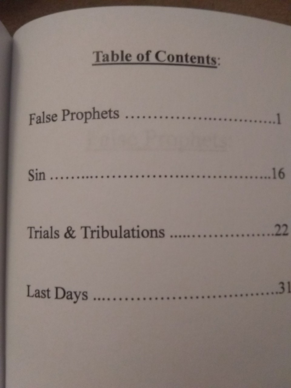 The Last Days... 1 Booklet - Etsy