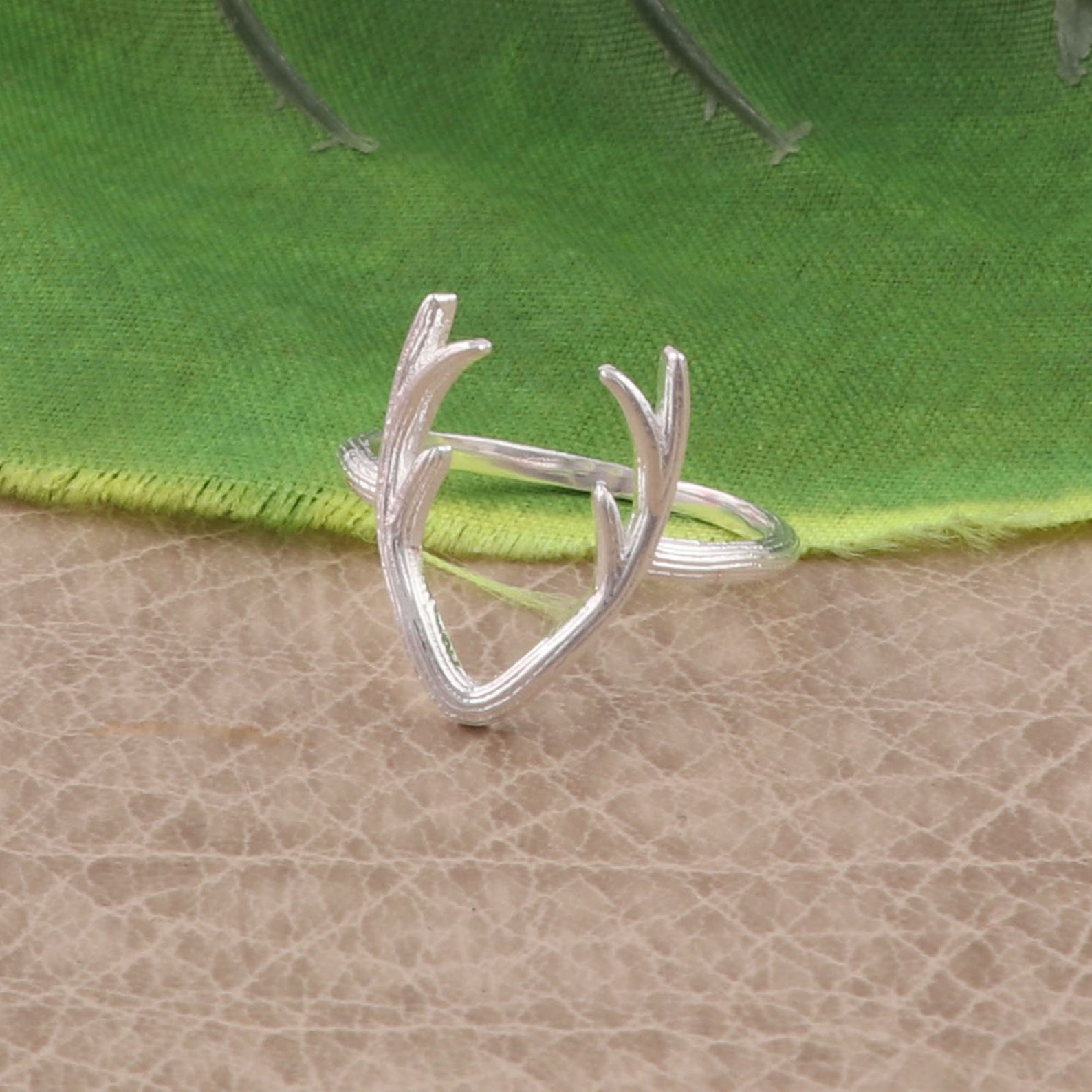 Deer Horn Ring Deer Antler Ring Animal Ring Stag Ring Boho - Etsy