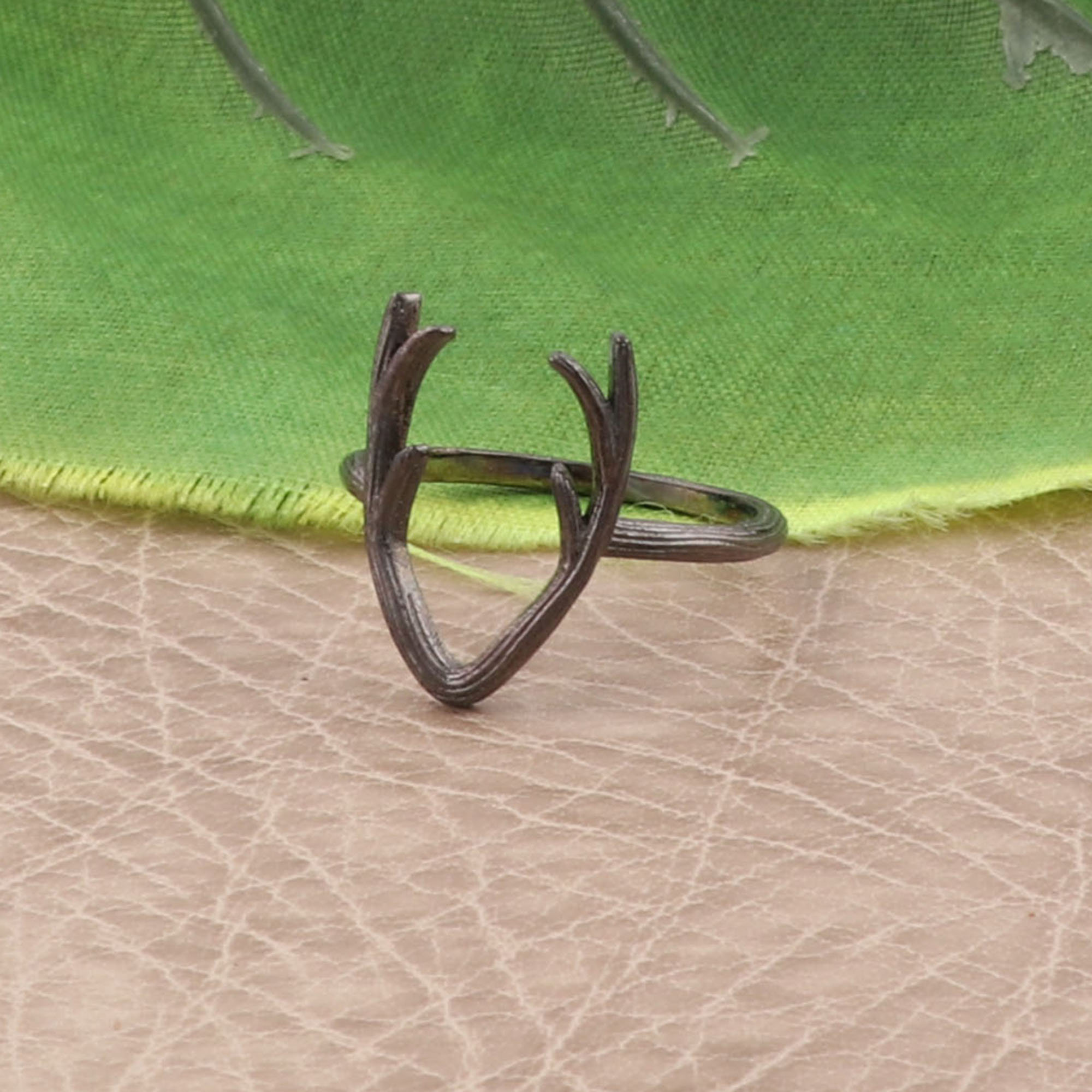 Deer Horn Ring Deer Antler Ring Animal Ring Stag Ring Boho - Etsy