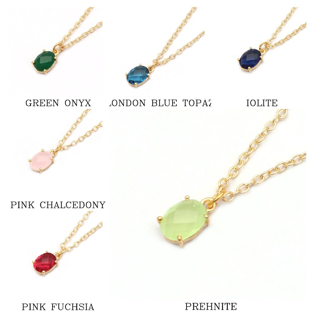 Rare Hydro Prehnite Necklace, Gemstone Necklace, Green Chain Necklace ...