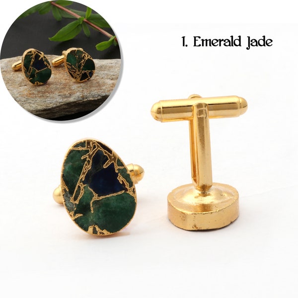 Gemstone Cufflinks - Etsy