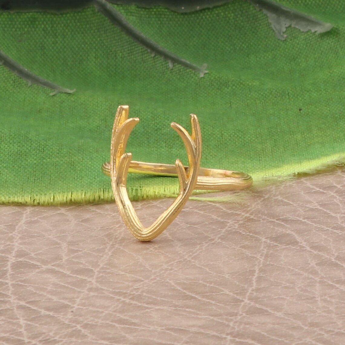 Deer Horn Ring Deer Antler Ring Animal Ring Stag Ring Boho - Etsy