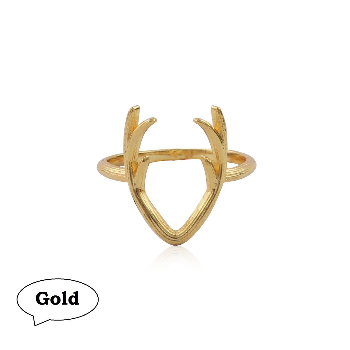 Deer Horn Ring Deer Antler Ring Animal Ring Stag Ring Boho - Etsy