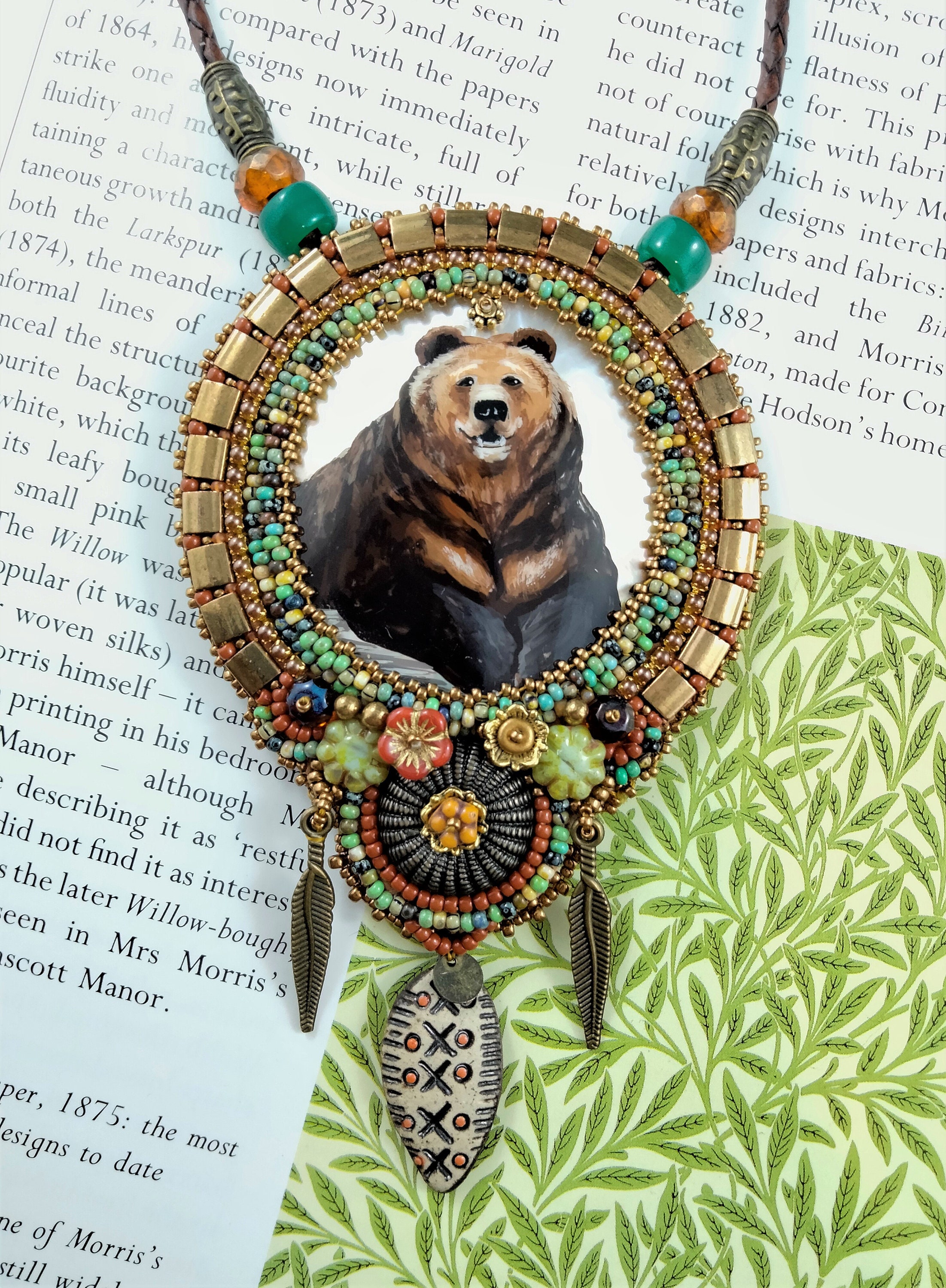 Native American Bear Totem Necklace