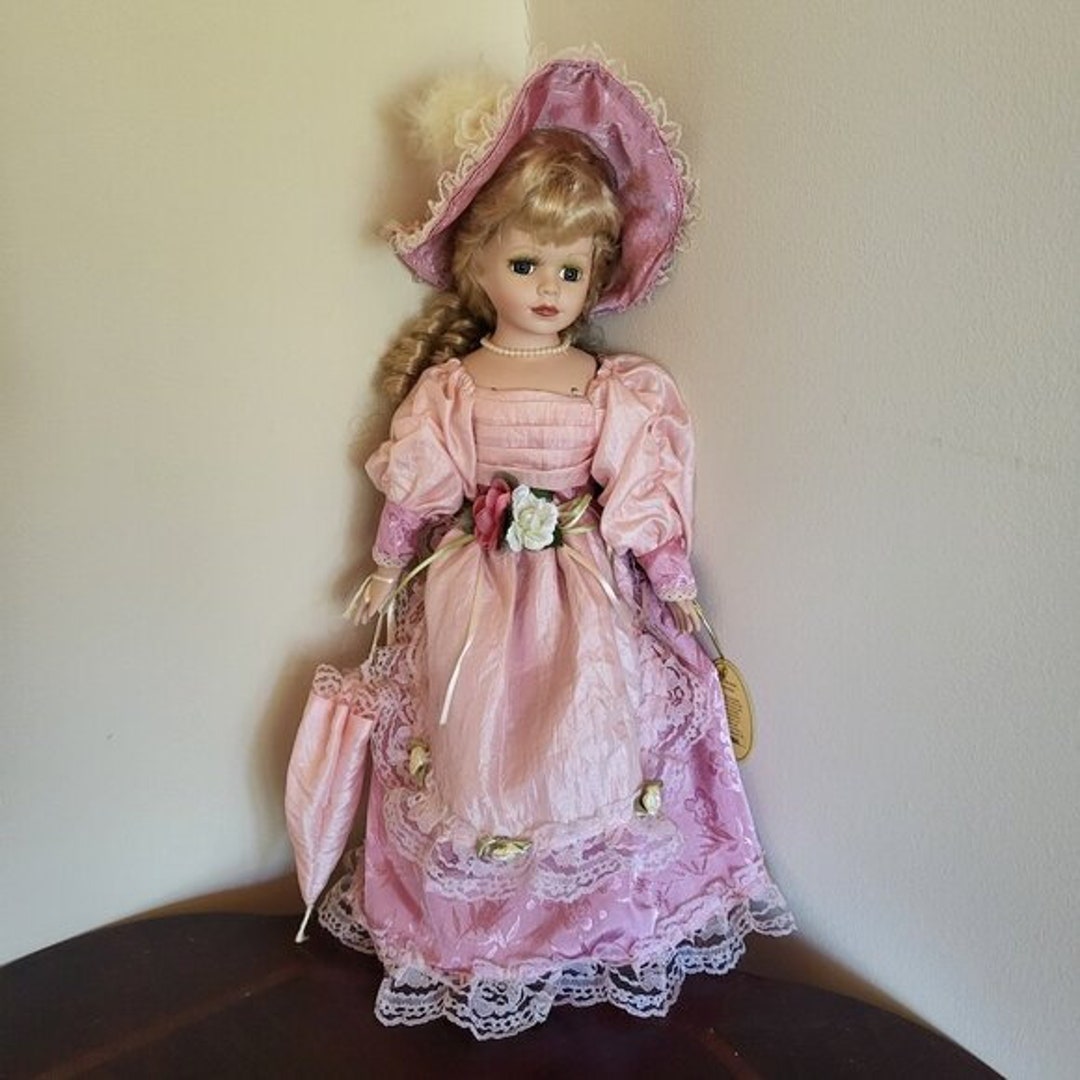 The Emerald Doll Collection: Vintage Porcelain Doll Penelope With ...