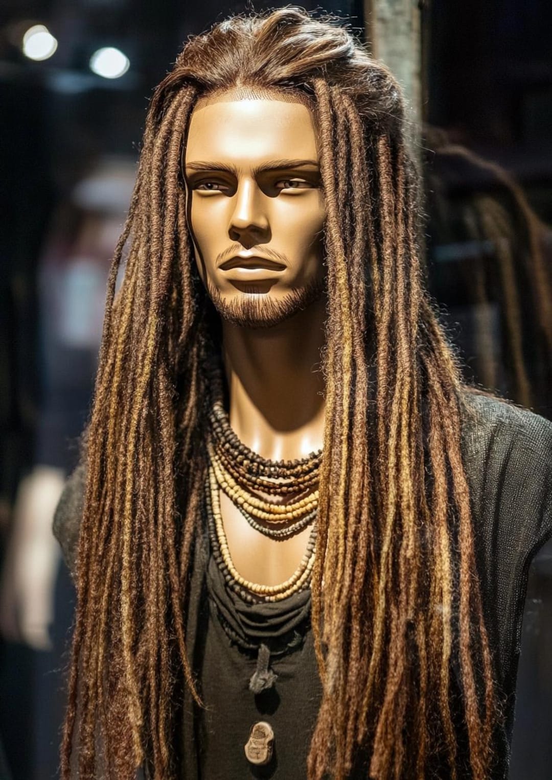 HD Full Lace Dreadlocks Wig for Men - Custom 22 Inch - Etsy