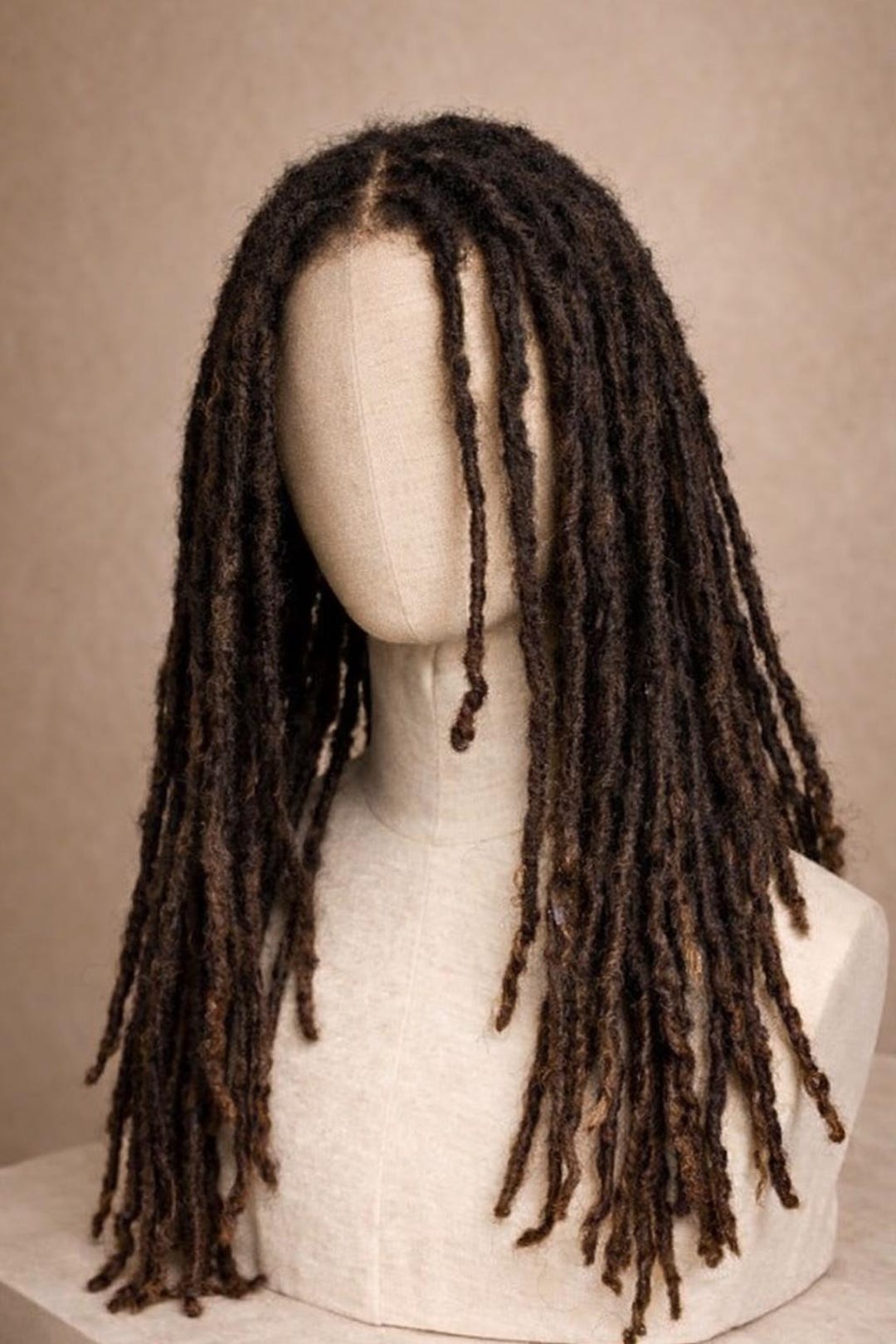 Men's Ultra Realistic Dreadlock Full Lace Wig for 4A–4C Hair Textures ...