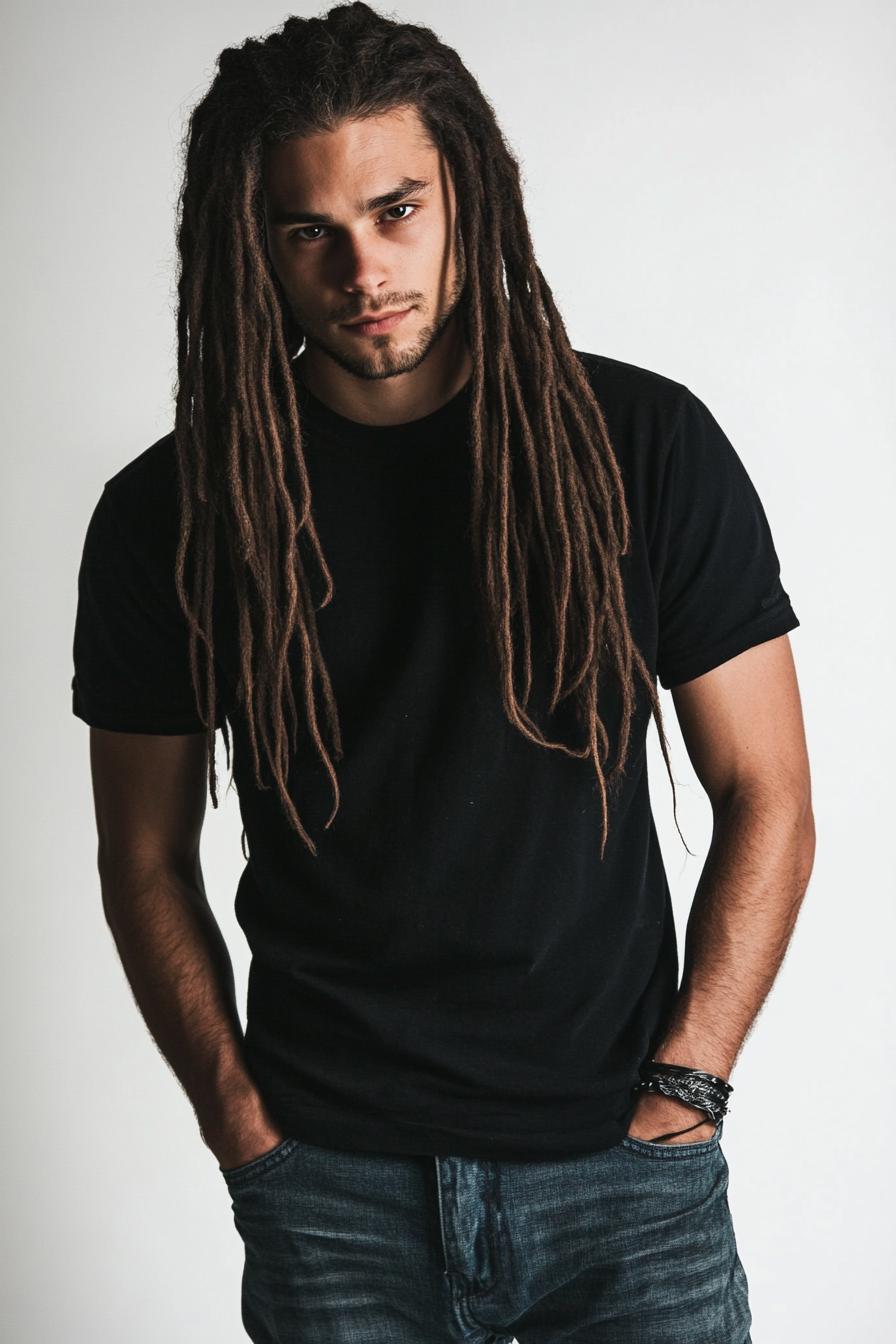 HD Full Lace Dreadlocks Wig for Men - Custom 22 Inch - Etsy