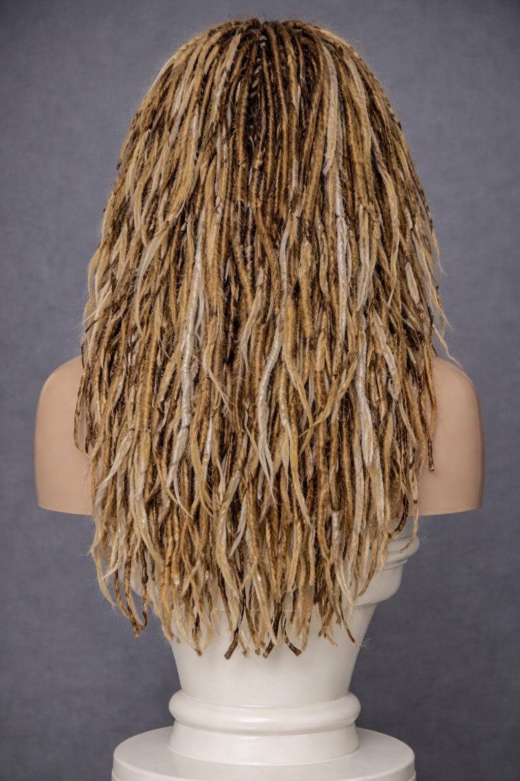 Full Lace HD Dreadlock Wig: High Density Multicolor Dreads Wig , Blonde ...