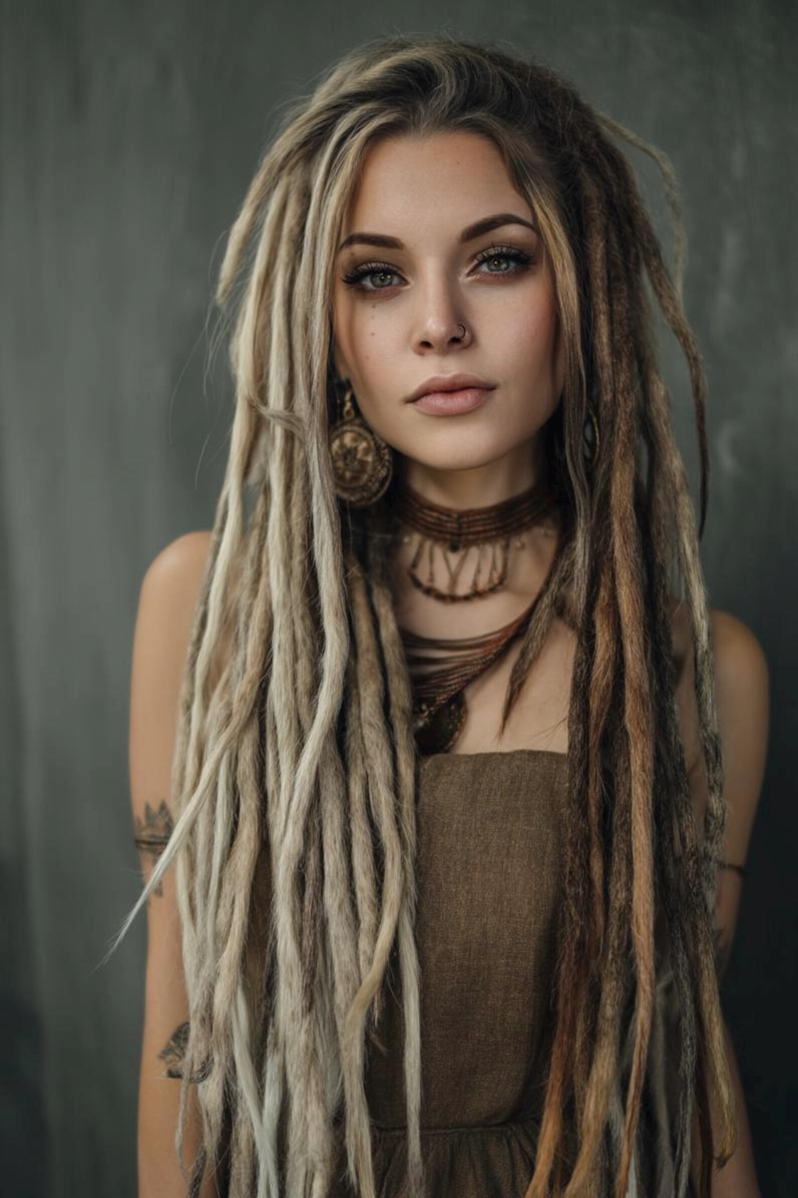 HD Lace Dreadlock Wig: Two-tone Human Hair, Blondie Mix - Etsy