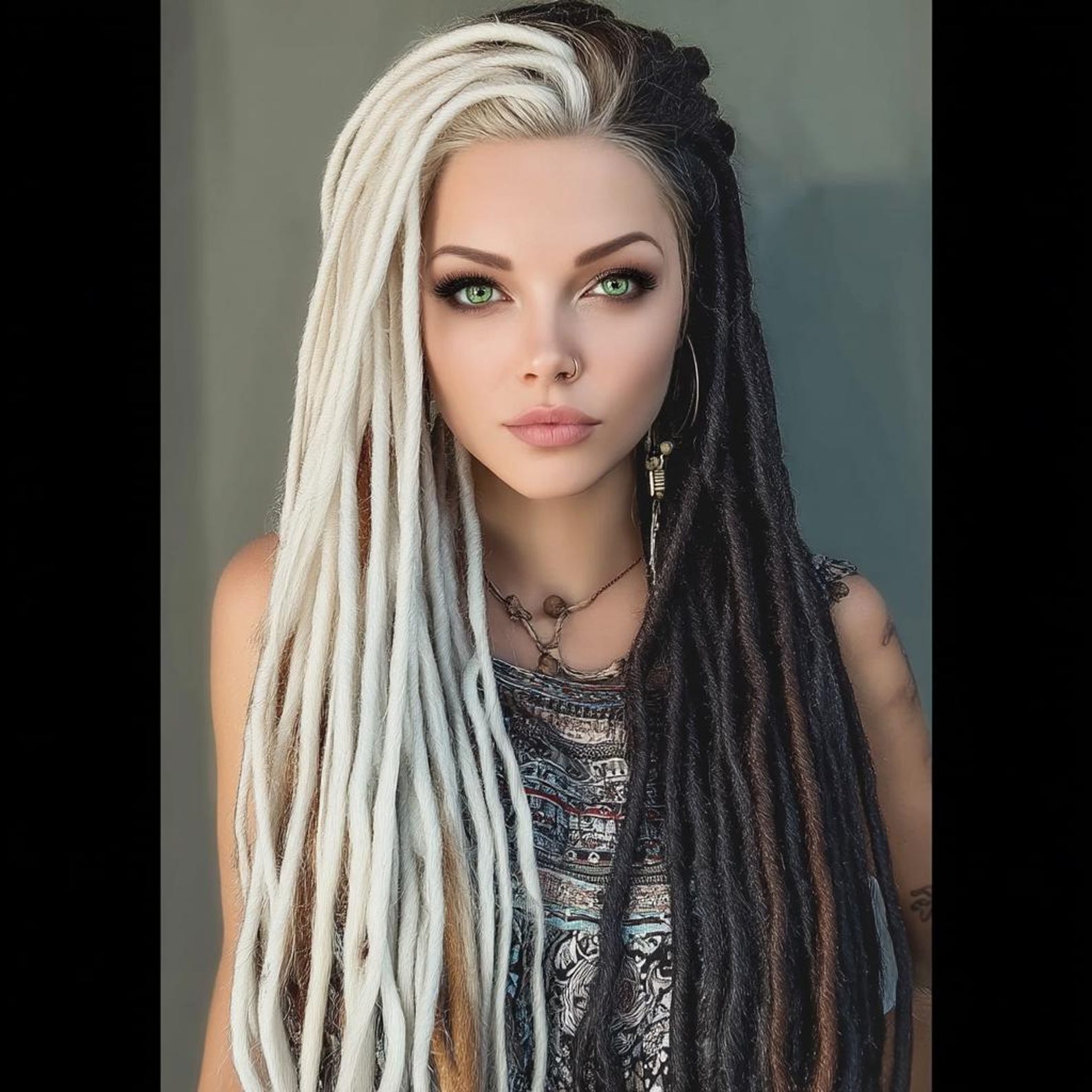 HD Lace Dreadlock Wig: Two-tone Human Hair, Blondie Mix - Etsy
