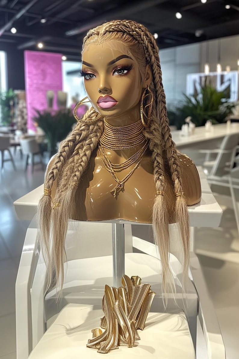 Hd French Braid/ Boxer Braid/ French Braid Wigs - Etsy