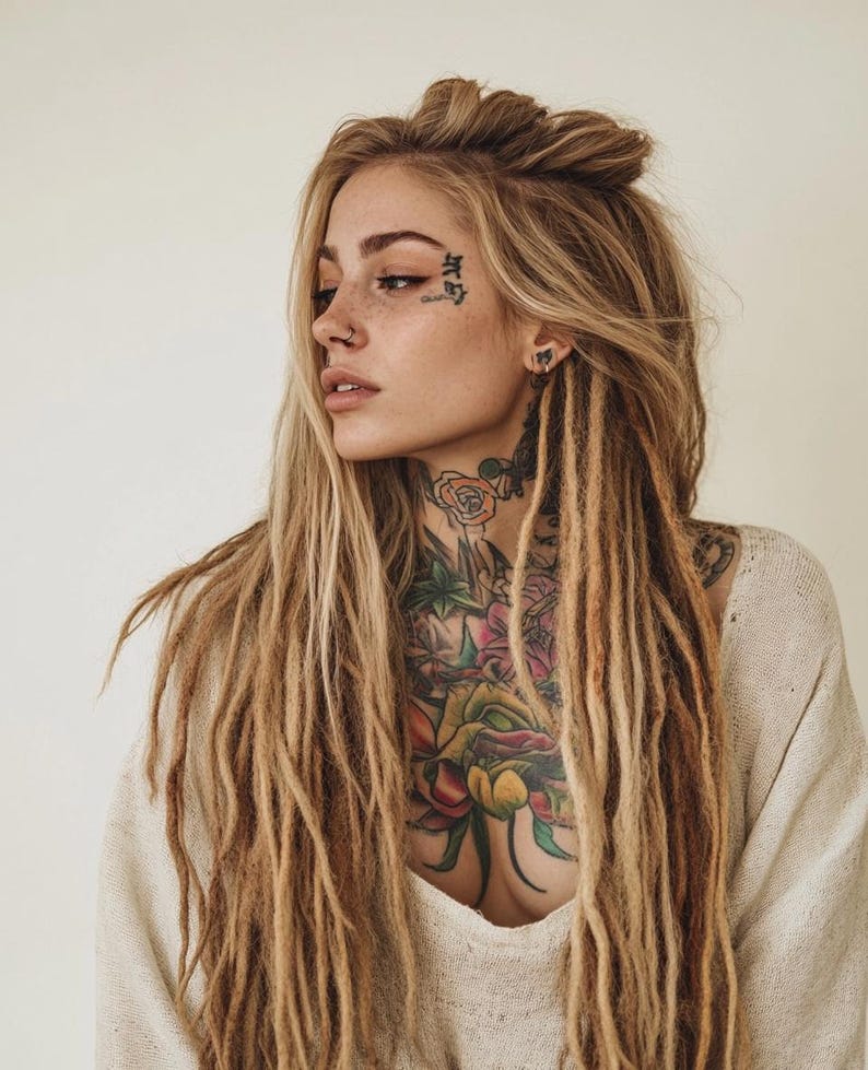 Halo Dreadlock Extension: Clip in Hair Piece (26 Inches) - Etsy