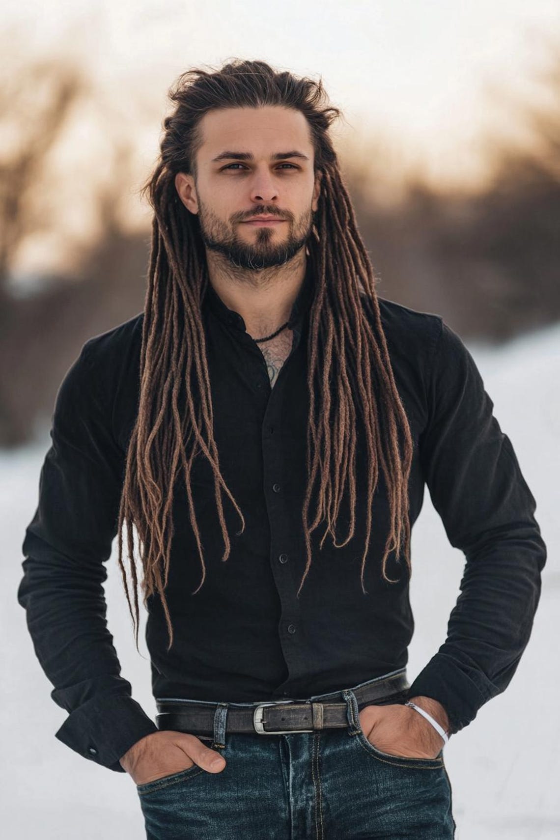 European Locs Full Lace Deadlocks for Men - Etsy