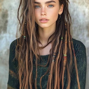 Halo Dreadlock Extension: Clip in Hair Piece (26 Inches) - Etsy