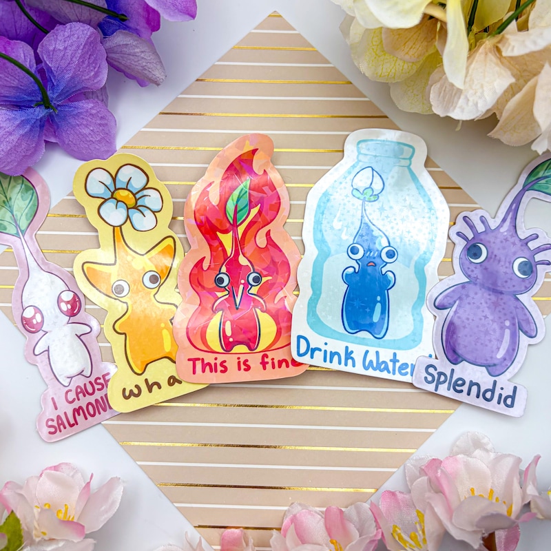 Sticker Yellow Pikmin - Etsy