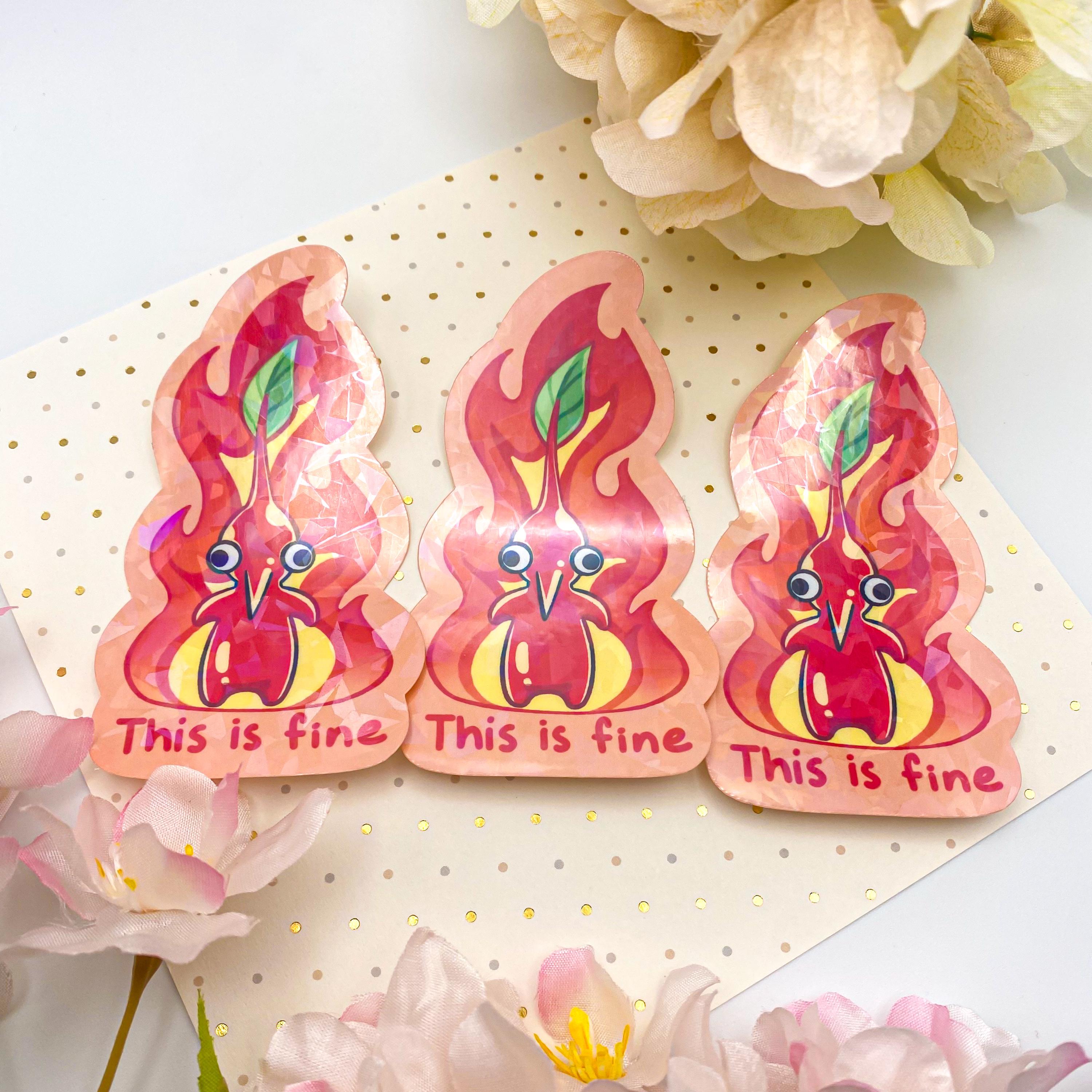 Pikmin Friend Stickers! | Yellow Red & Blue Pikmin Stickers | Glossy ...