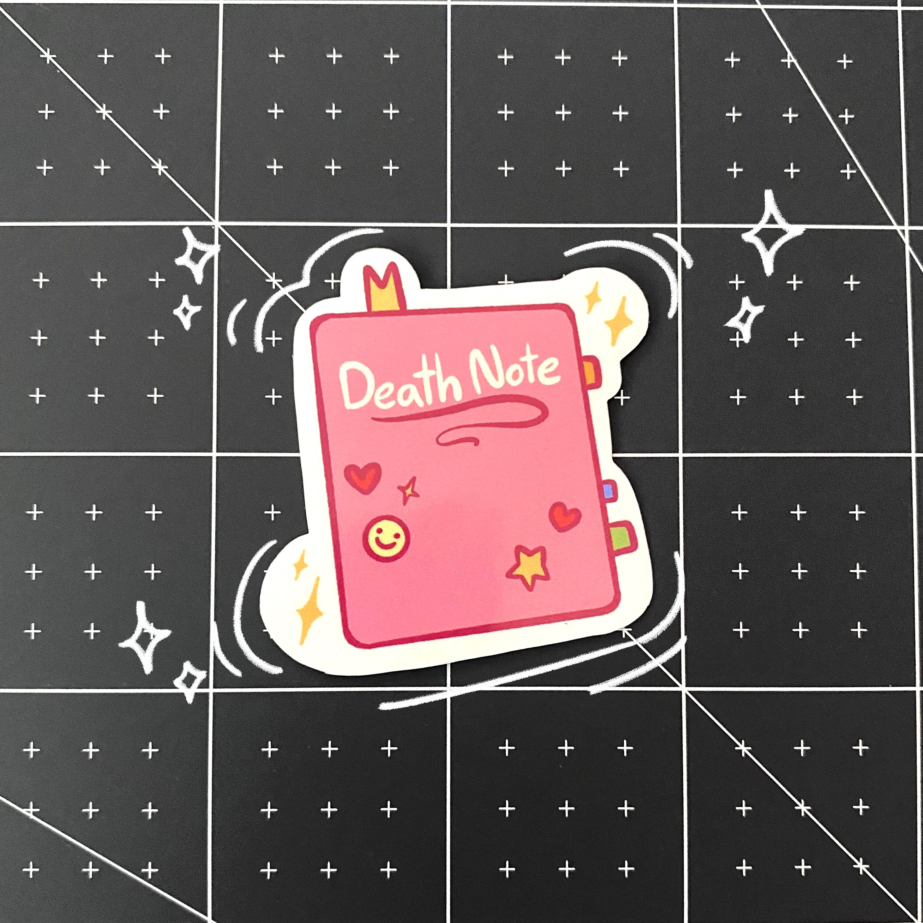 Dead Note Sticker | Pink Meme Dead Note | Ryuk Sticker | Classic Anime ...
