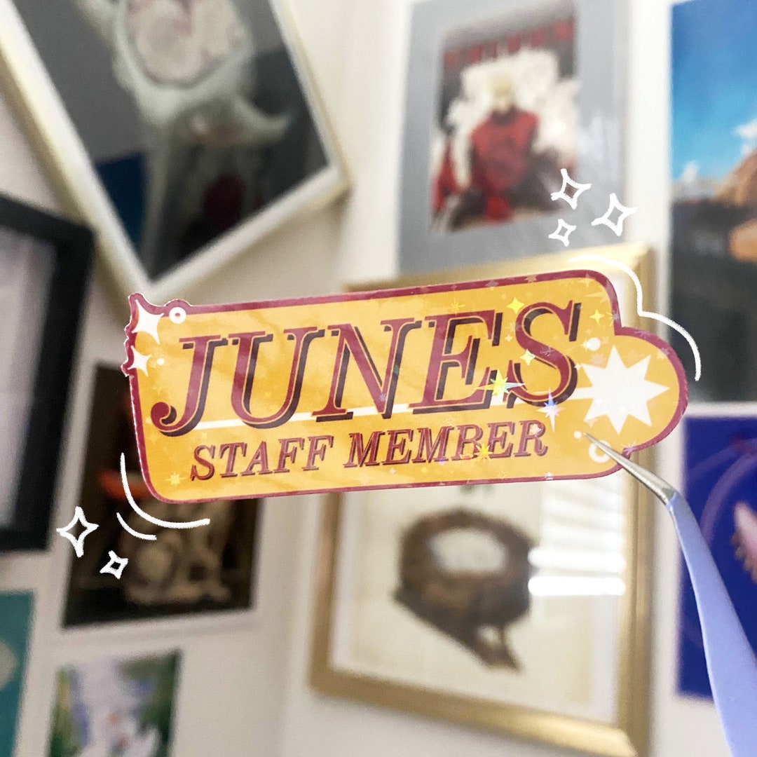 P4 Junes Sticker Midnight Channel Sticker Junes Staff Member Low Key P4 ...