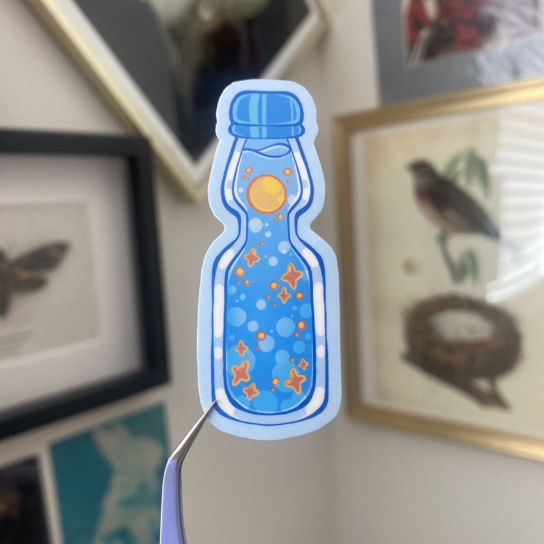 Ramune Japanese Soda Sticker| Japanese Snack Sticker | Glossy, Vinyl ...