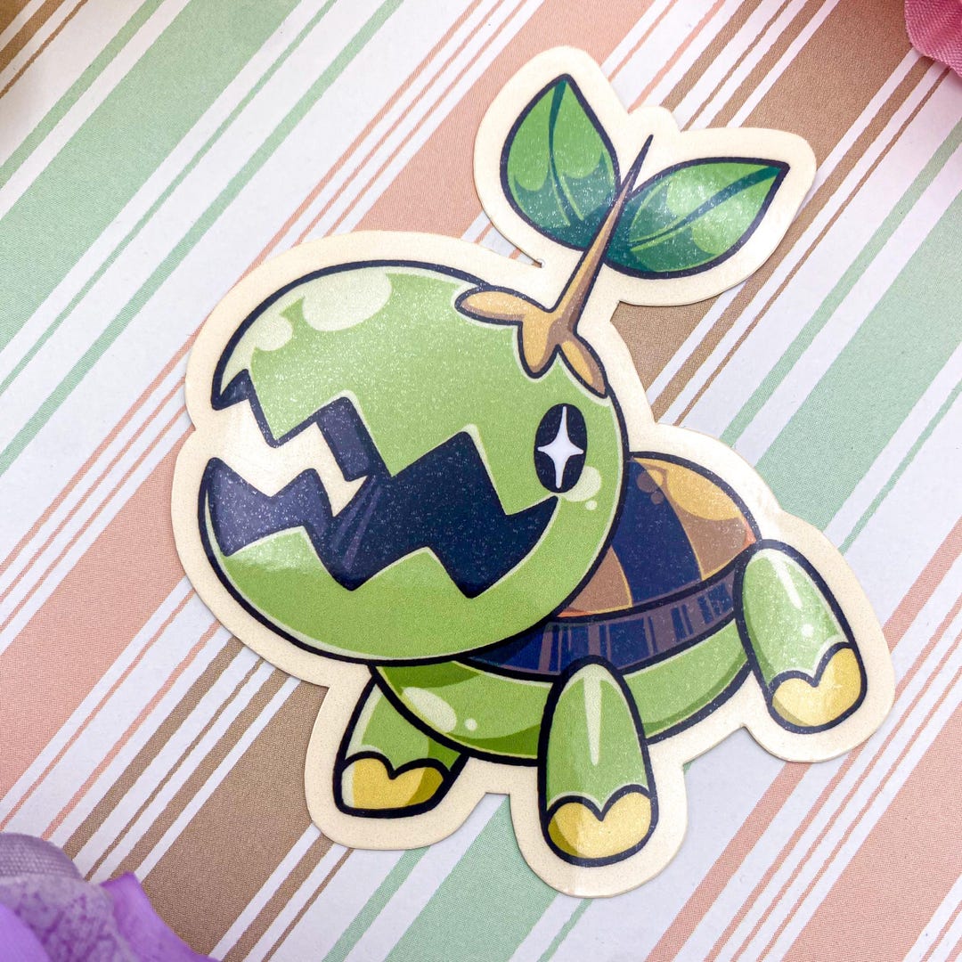 Turtwig & Trapinch Sticker | Grass Starter Poke Sticker| Poke Sticker ...