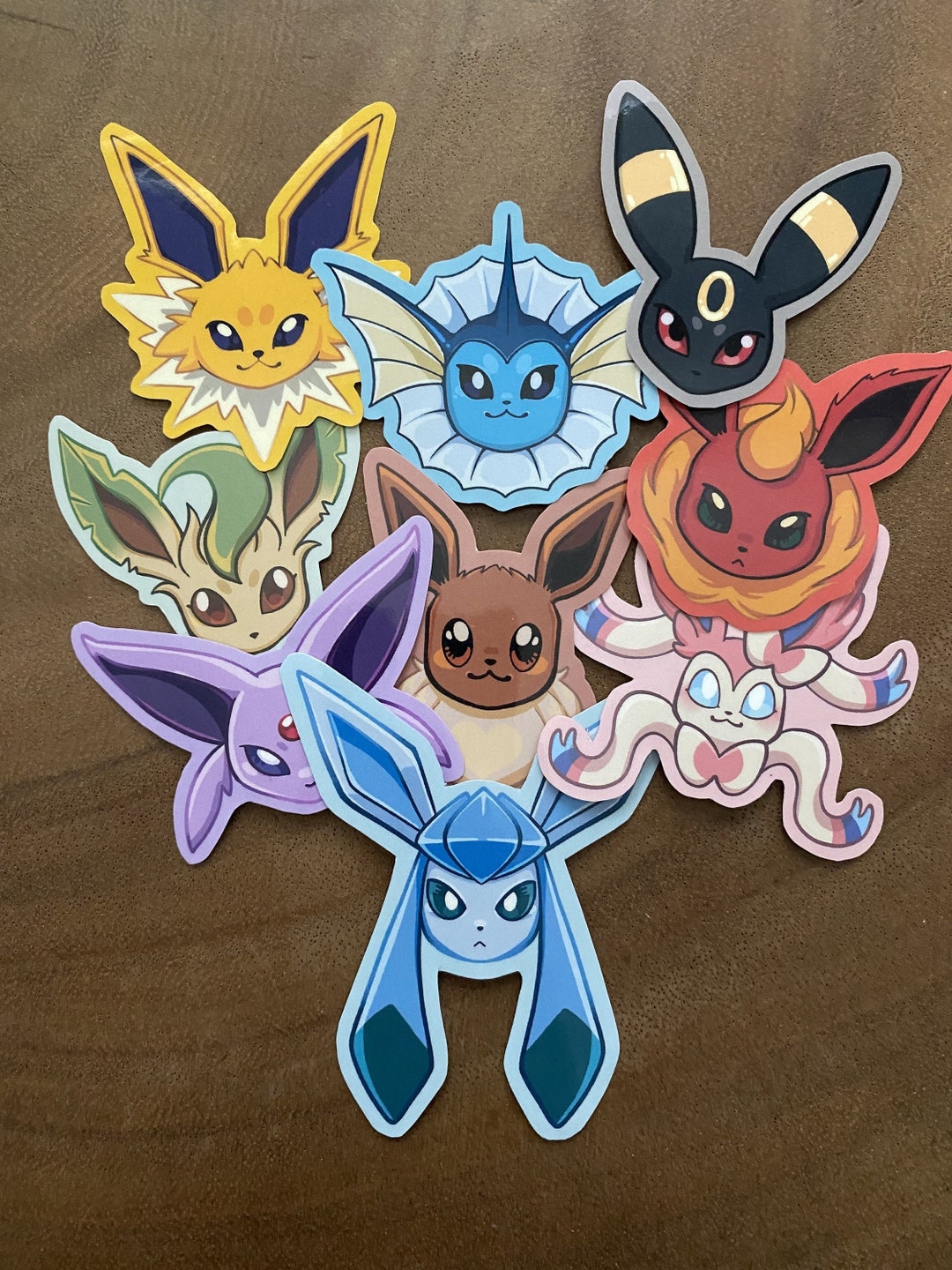 Eevee & Eeveelution Sticker Set | Cute Eeveelution Stickers | Glossy ...