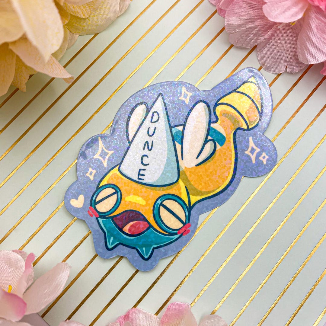 Dunsparce Sticker | Dunsparce With Dunce Cap | Water-resistant, Glossy ...