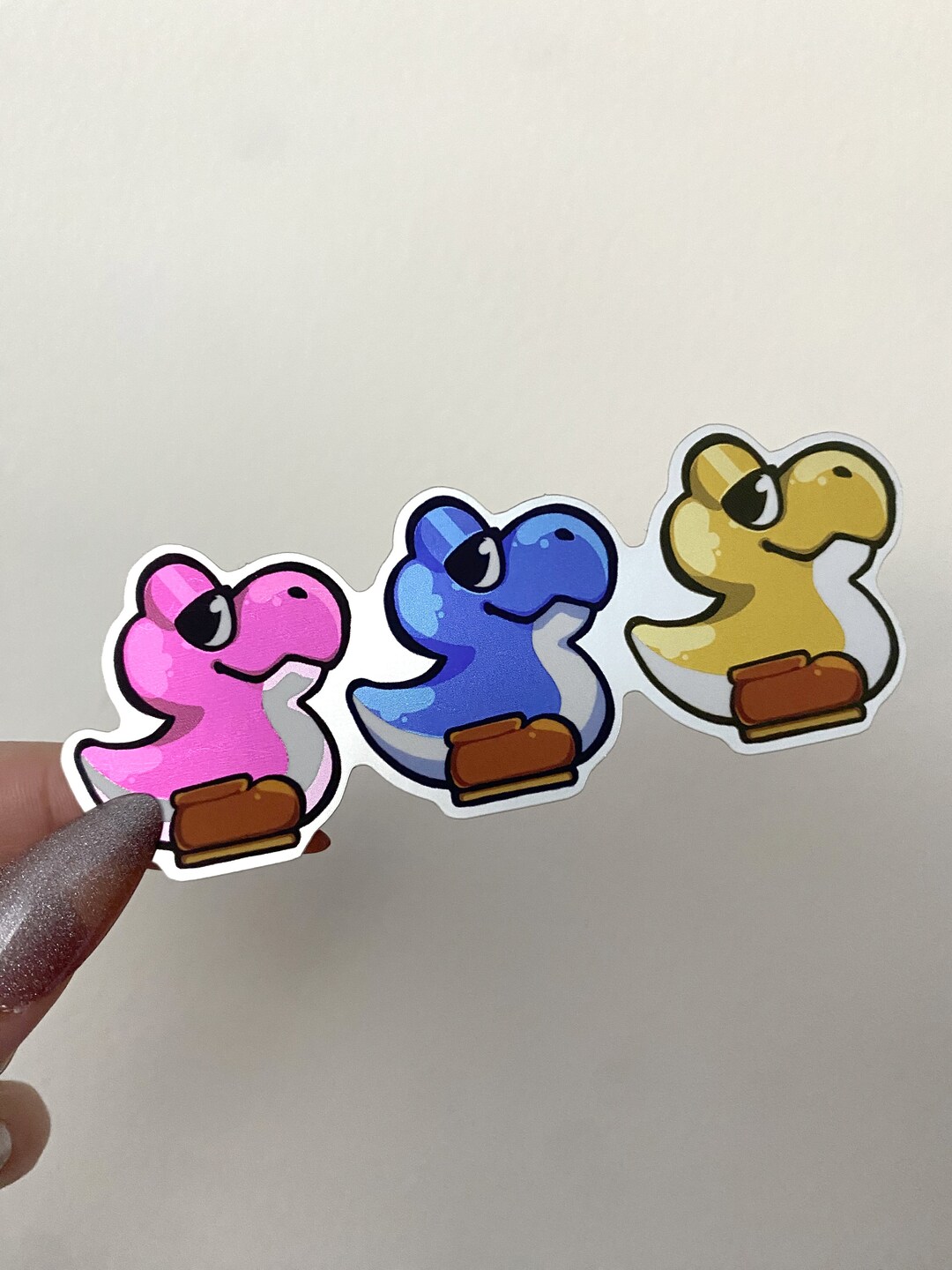 Baby Yoshi Sticker! | Waterproof, Matte Mirror, Vinyl Sticker ...