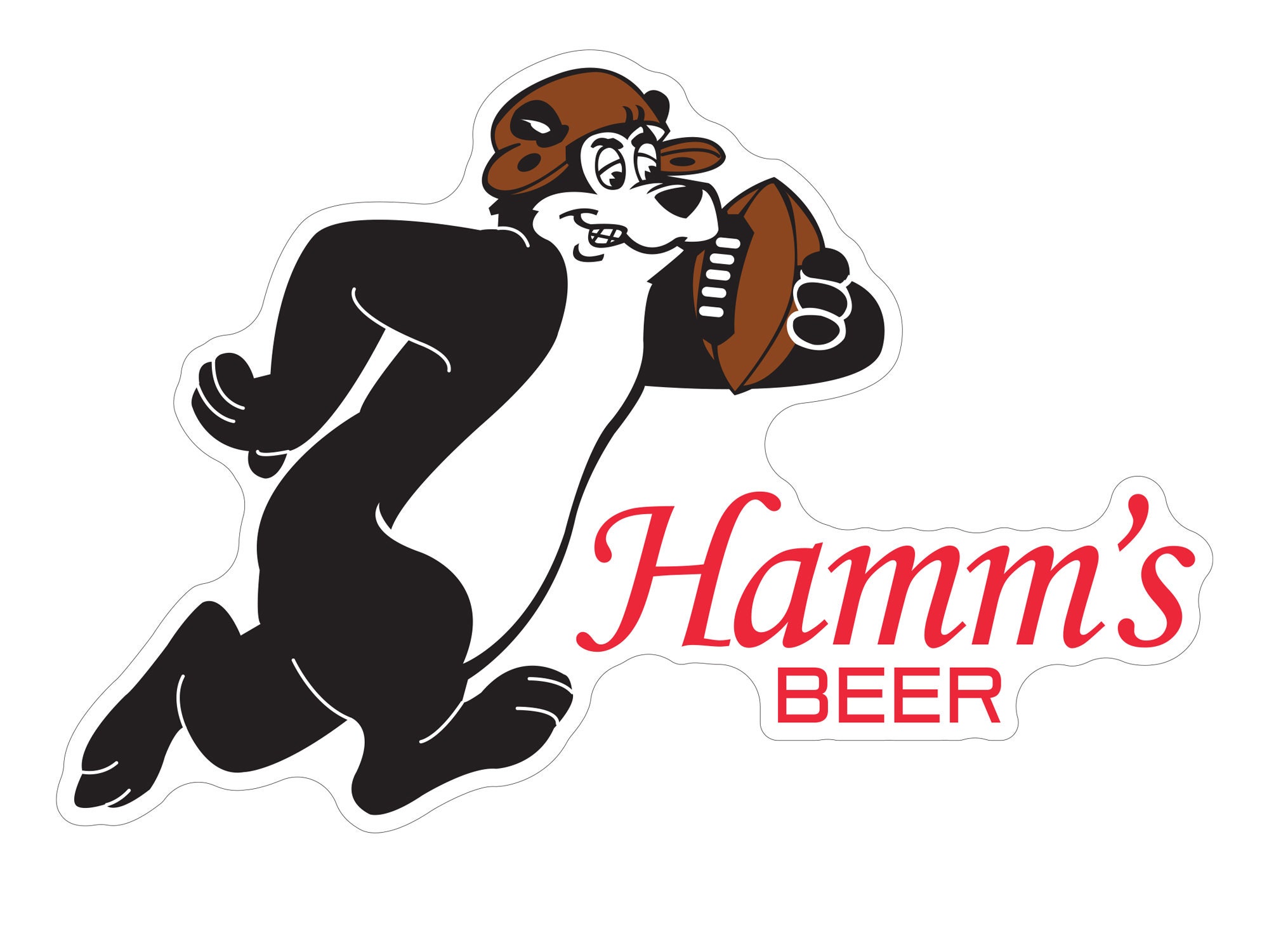 Hamm's Beer Bear Vinyl Decal Choose Size Includes UV and | Etsy