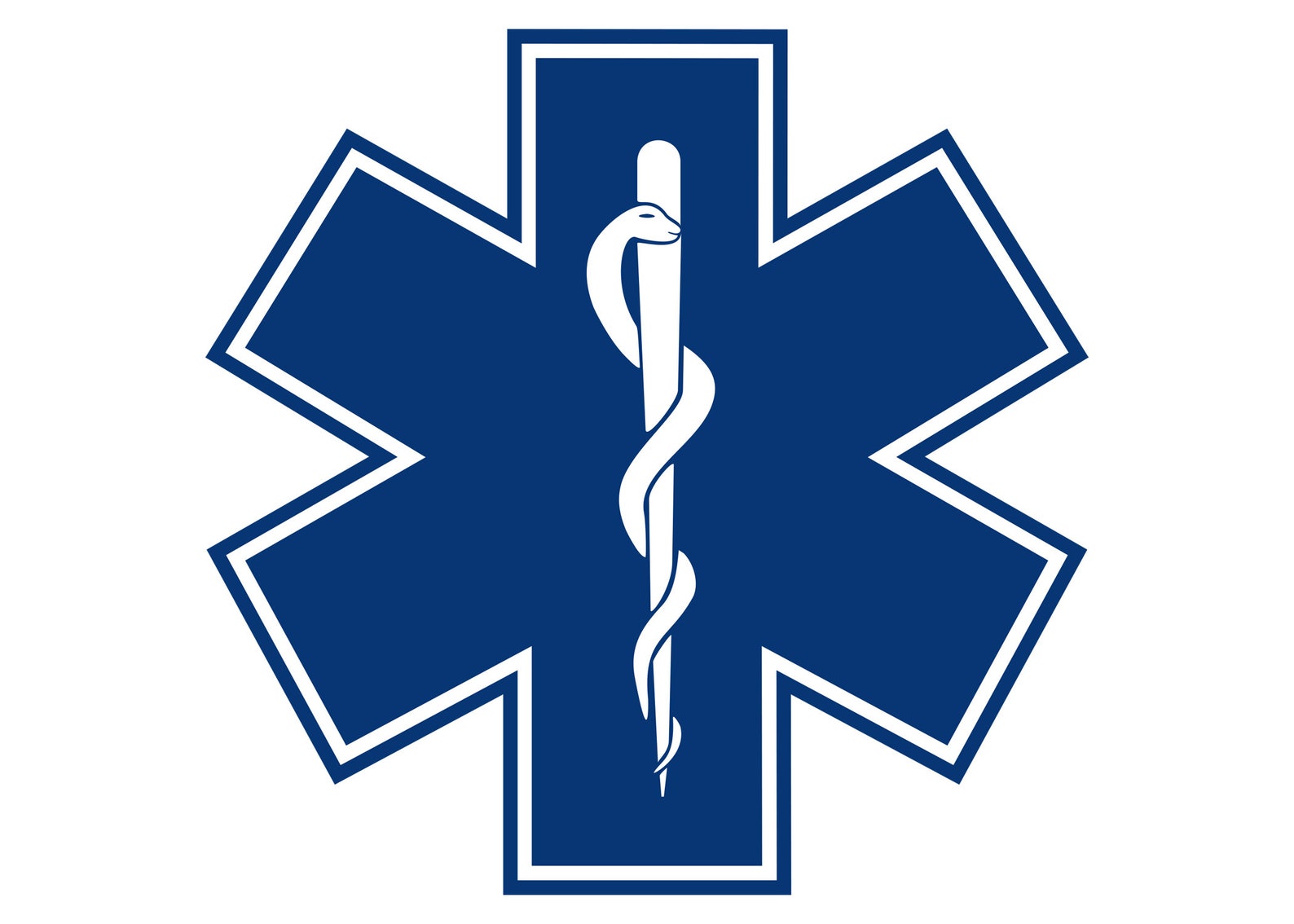 Blue Star of Life EMS EMT Vinyl Aufkleber mit UV Kratzschutz | Etsy