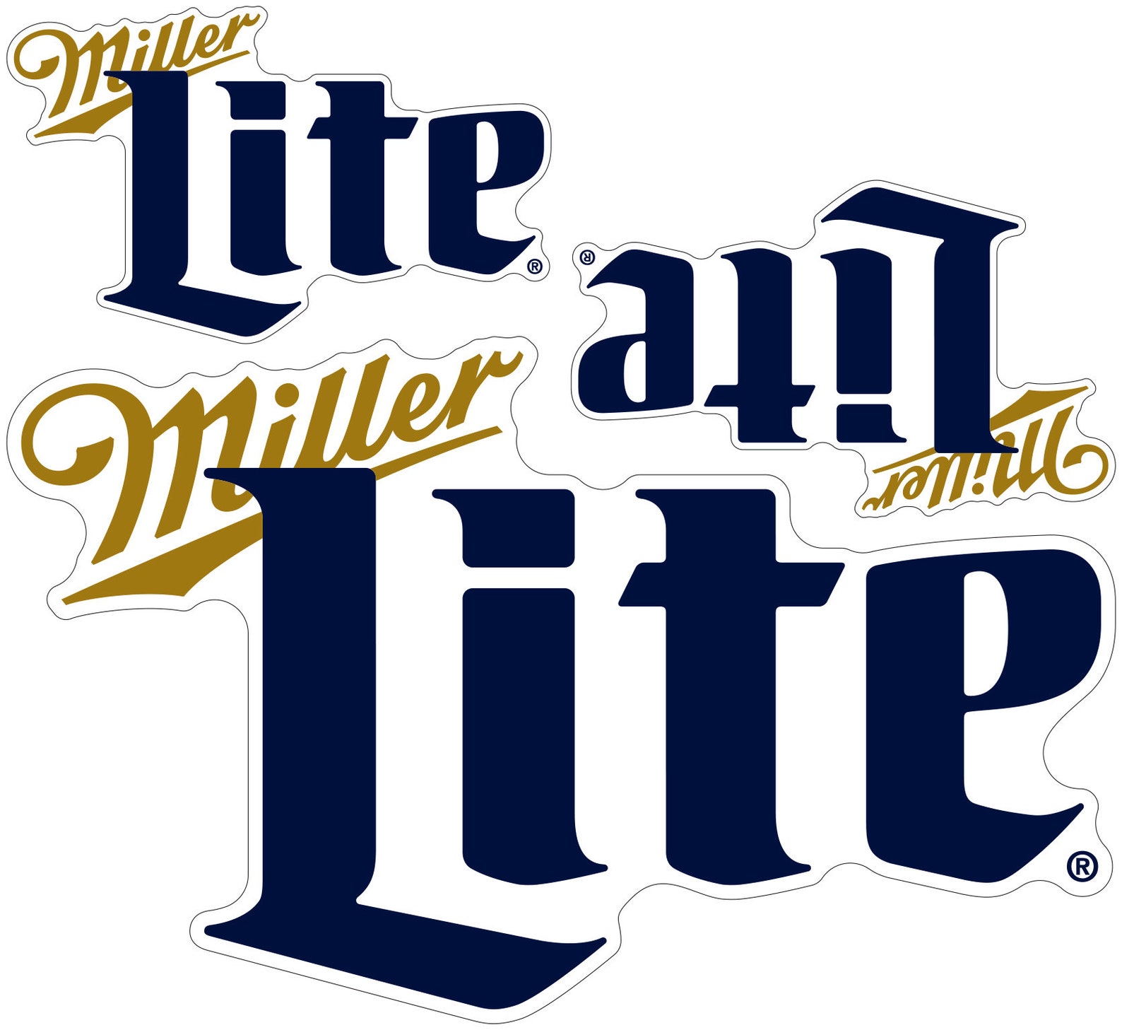 Miller Lite Vinyl Decal choose Size Includes UV and Scratch | Etsy Ireland