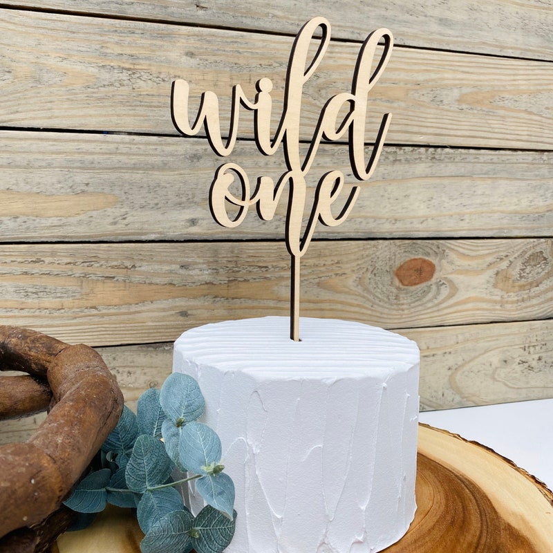 Wild One Cake Topper - Etsy