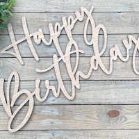 Happy Birthday Sign, Birthday Gift, Happy Birthday Decor, Wall Acrylic ...