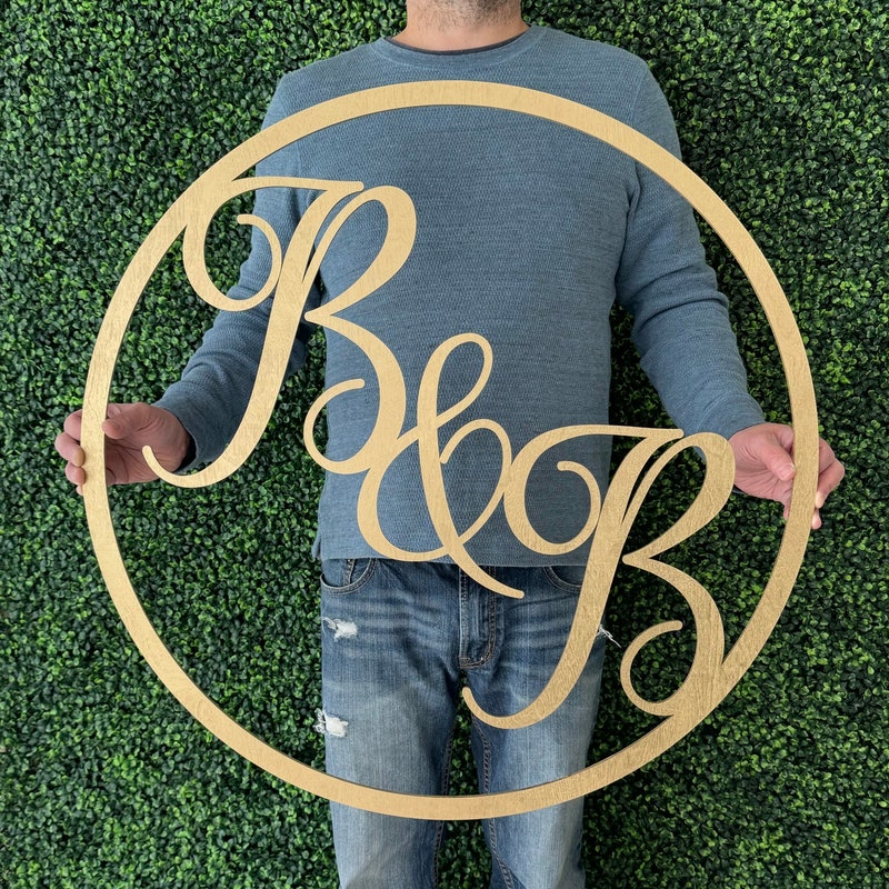 Monogram Sign - Etsy