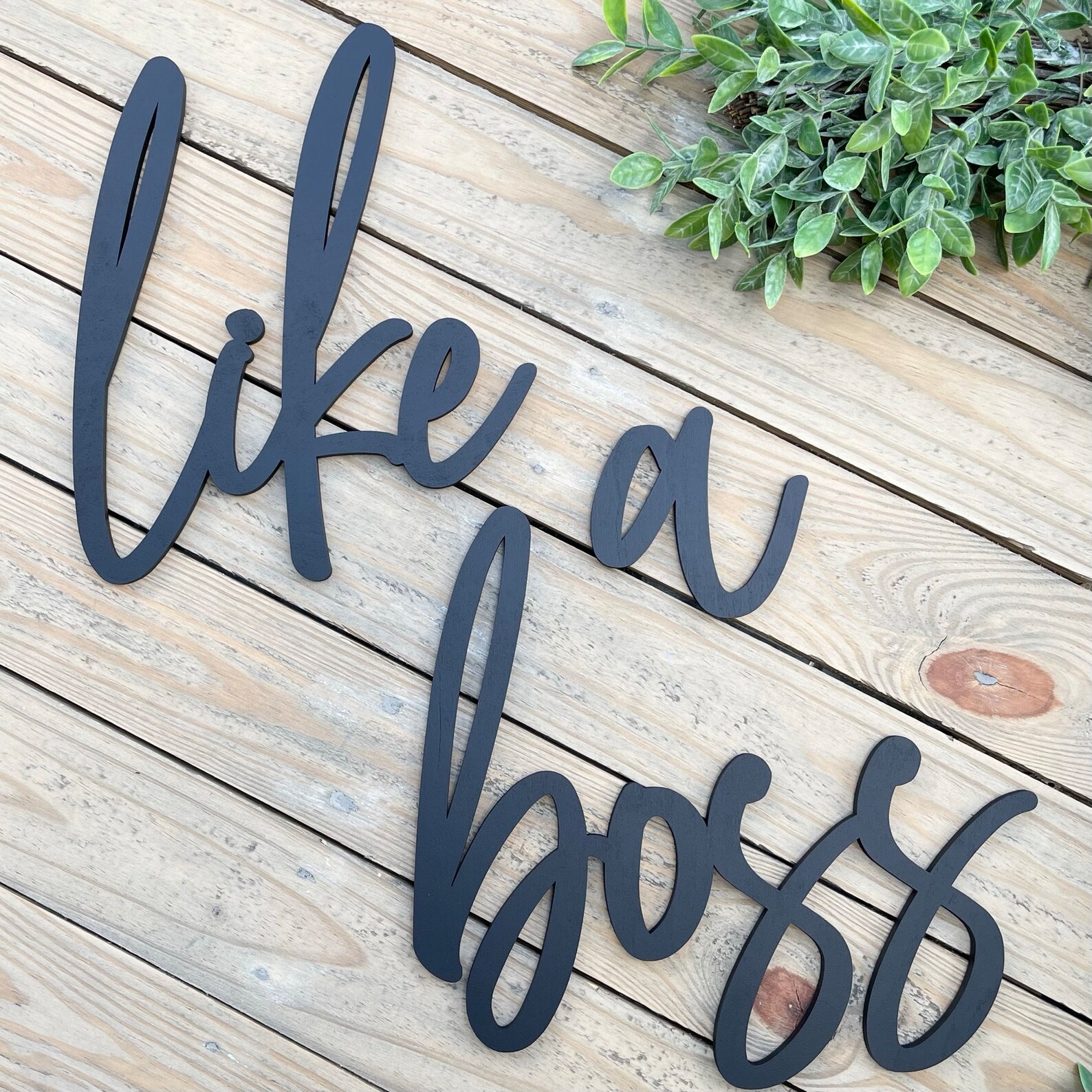 Like a Boss Sign Boss Lady Sign Girl Boss Sign Home Office - Etsy