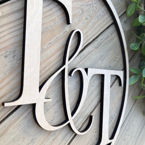 Large Initials Monogram Sign, Personalized Wedding Backdrop, Custom ...