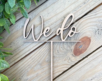 Cake Topper We Do - Etsy