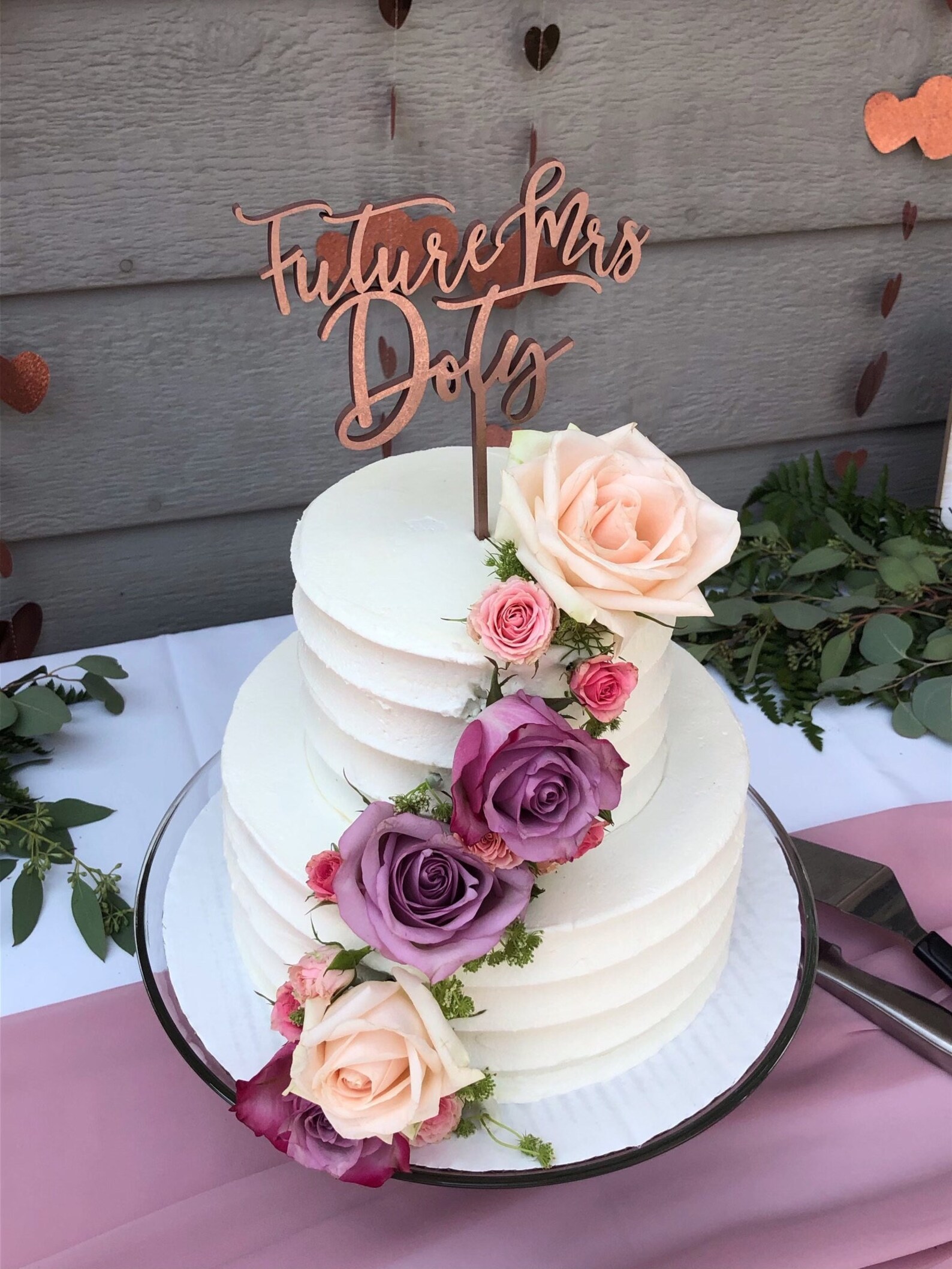 Future Mrs Cake Topper Custom Bridal Shower Cake Topper - Etsy