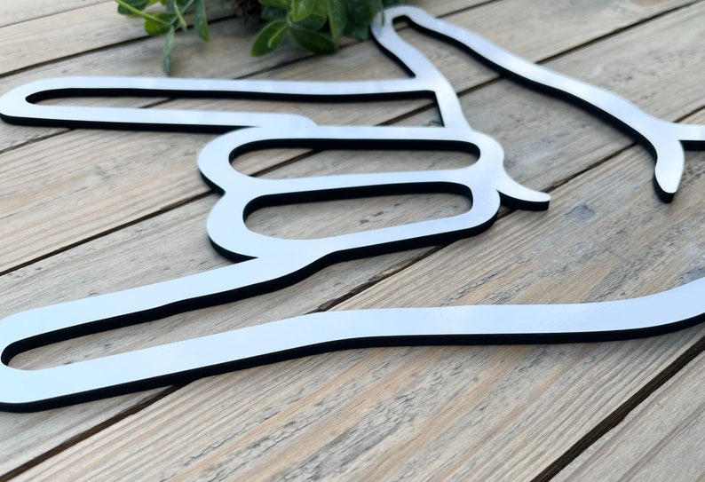 Laser Cut Wood ASL I Love You Sign: American Sign Language Gift - Etsy