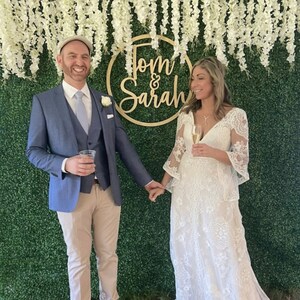 Personalized Wedding Est Sign With Names & Date - Engagement Party ...
