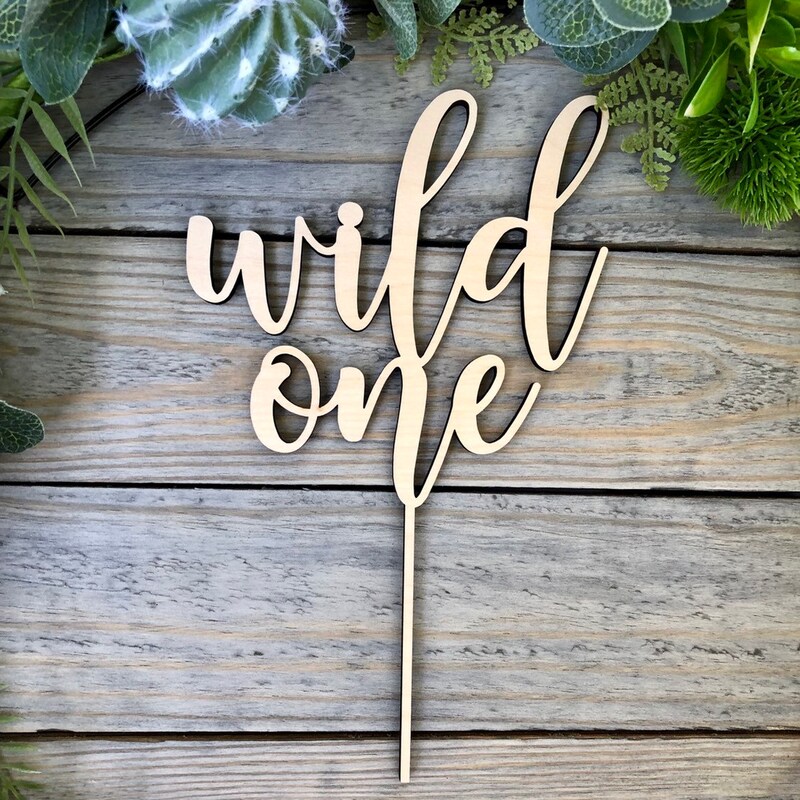 Wild One Cake Topper - Etsy