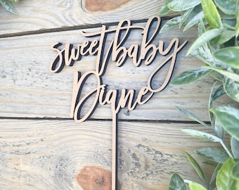 Sweet Baby Girl Cake Topper | Etsy